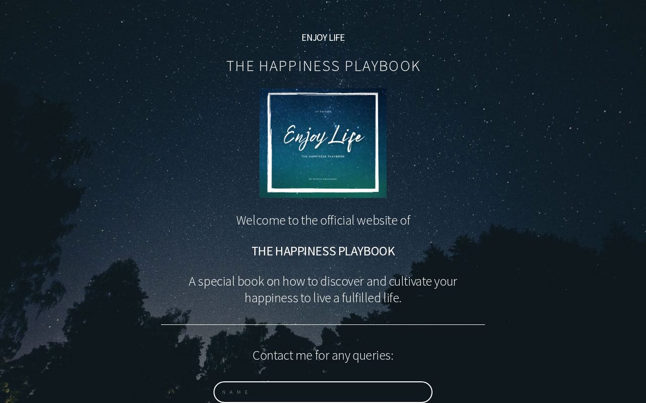 ENJOY LIFE - THE HAPPINESS PLAYBOOK